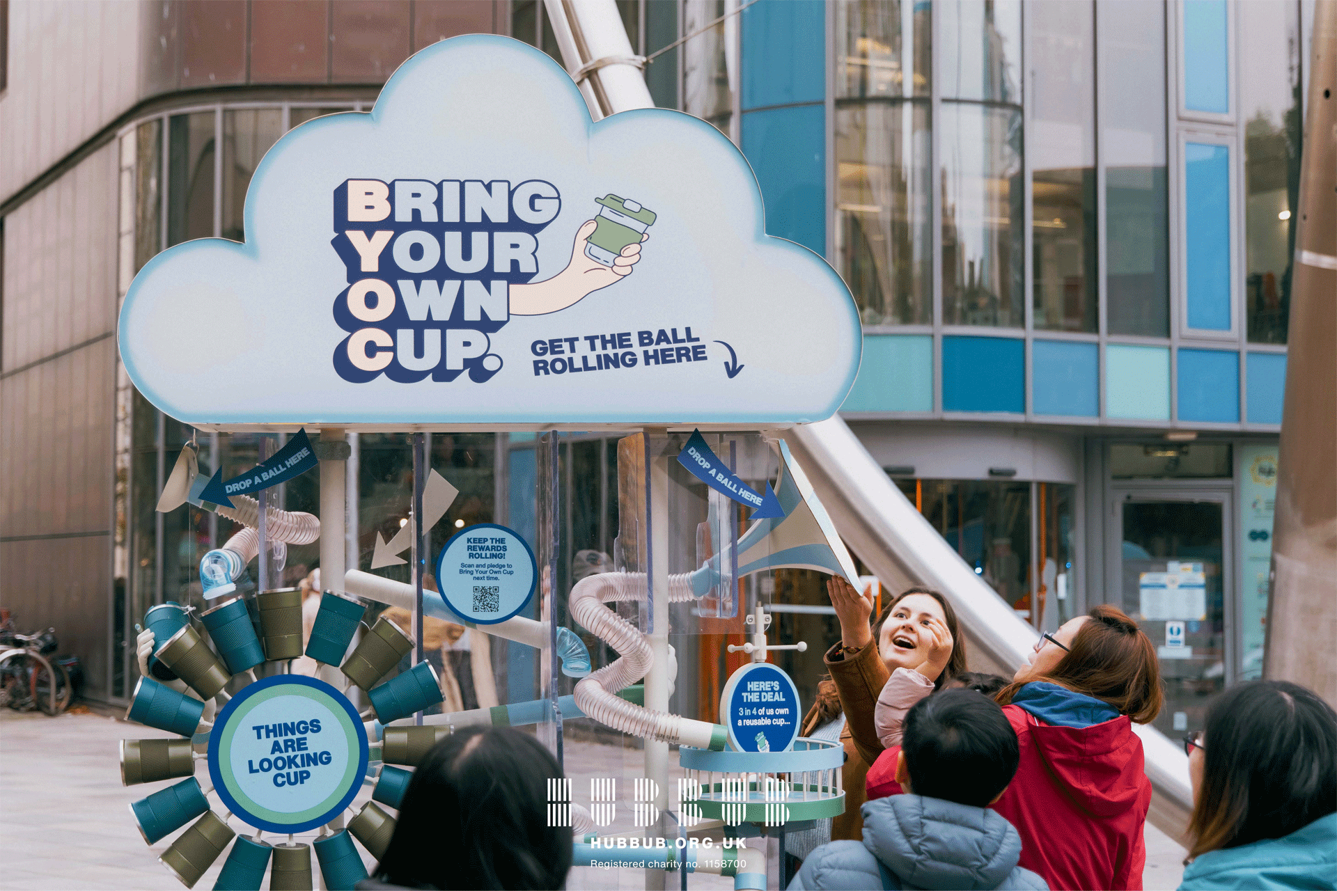 HUBBUB REUSABLE CUP CAMPAIGN - Positive Experience - Brand Experience ...